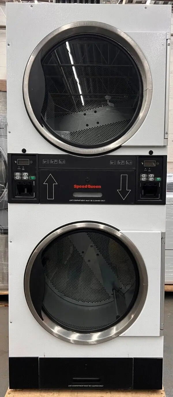 Speed Queen STT30N Stack Dryer 30Lb White Card Re,Hotel 120V 60Hz 1Ph ...